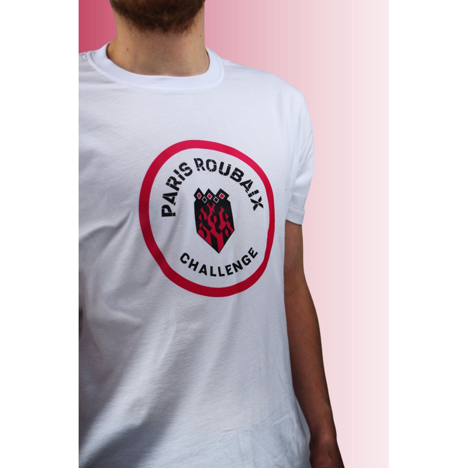 Paris Roubaix Challenge Logo 2023 Mixed Black T-shirt